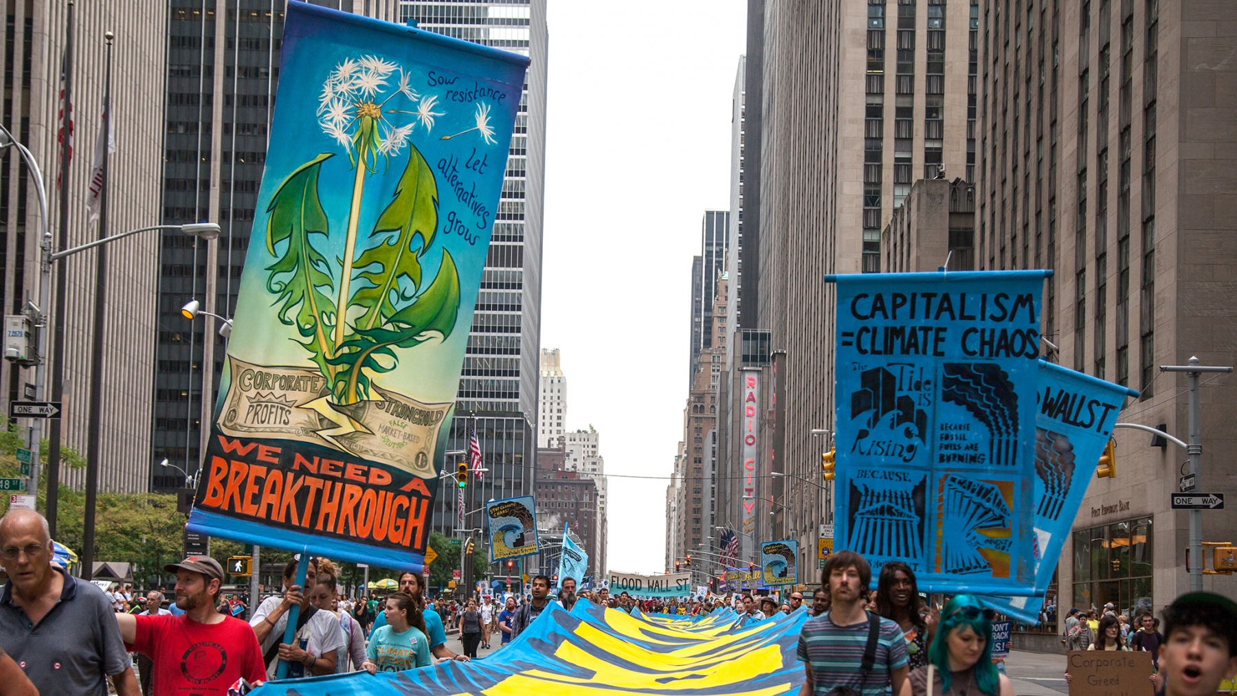 At the People's Climate March in New York 2014 | monacaron.com
